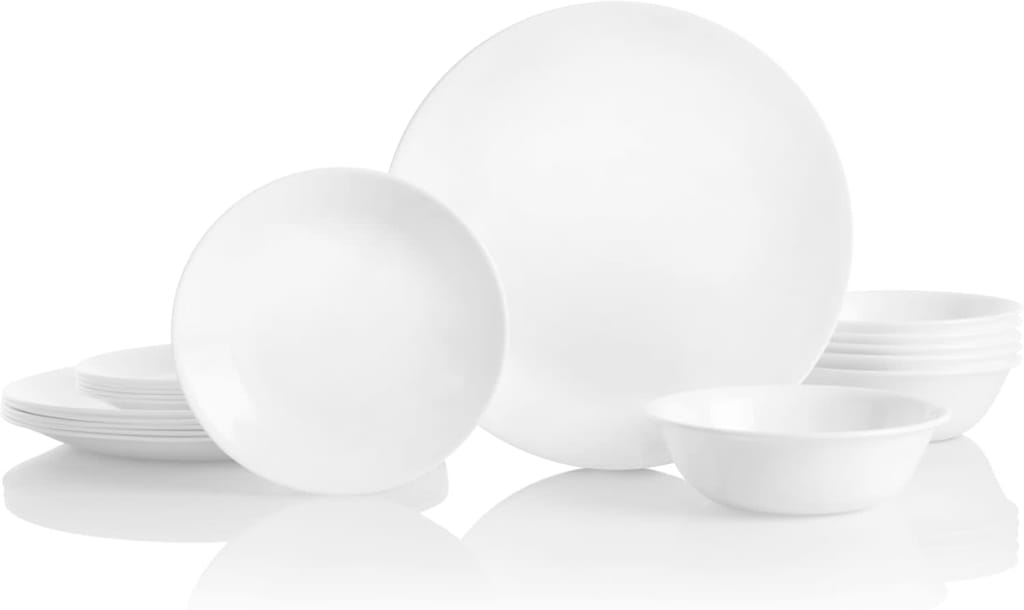 Corelle Vitrelle 18-Piece Dinnerware Set: $49 w/ Prime