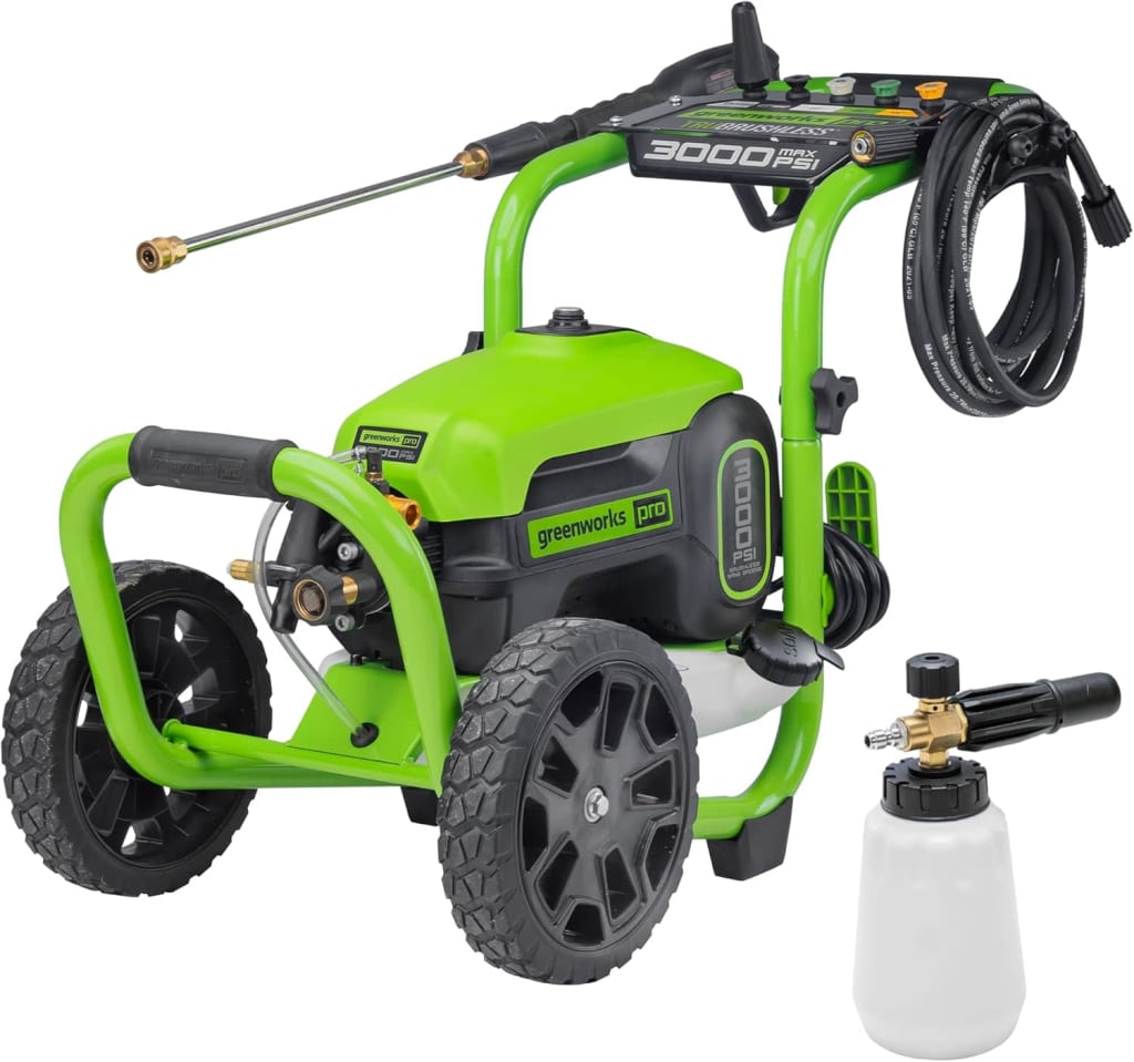 Greenworks 3000 PSI Pressure Washer w/ Foam Cannon: $335 w/ Prime