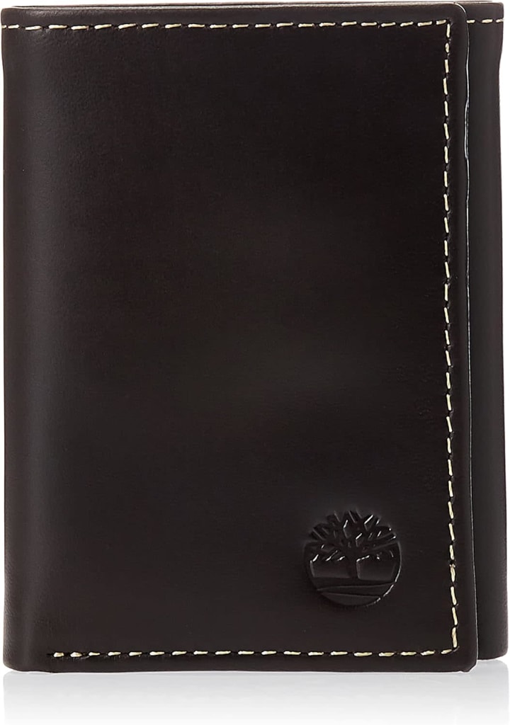 Timberland Leather Trifold Wallet: $10