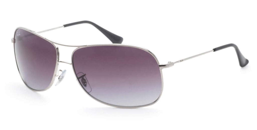 Ray-Ban Men's RB3267 Aviator Sunglasses: $60 - RB3267-003-8G64