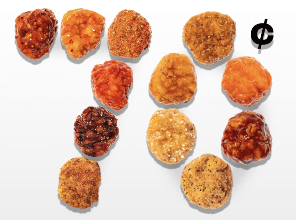 Wingstop Boneless Wings: 70c each on Mondays and Tuesdays