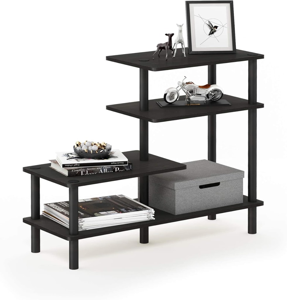 Furinno Turn-N-Tube 3-Tier Side Display Rack: $25.10 - 18126EX/BK