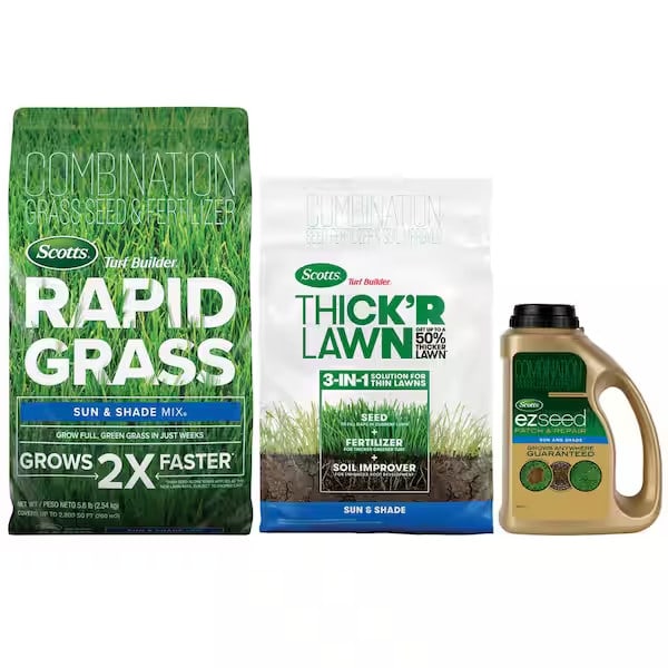 Scotts Turf Builder Grass Seed Annual Program Sun and Shade Mix 4,000 ...