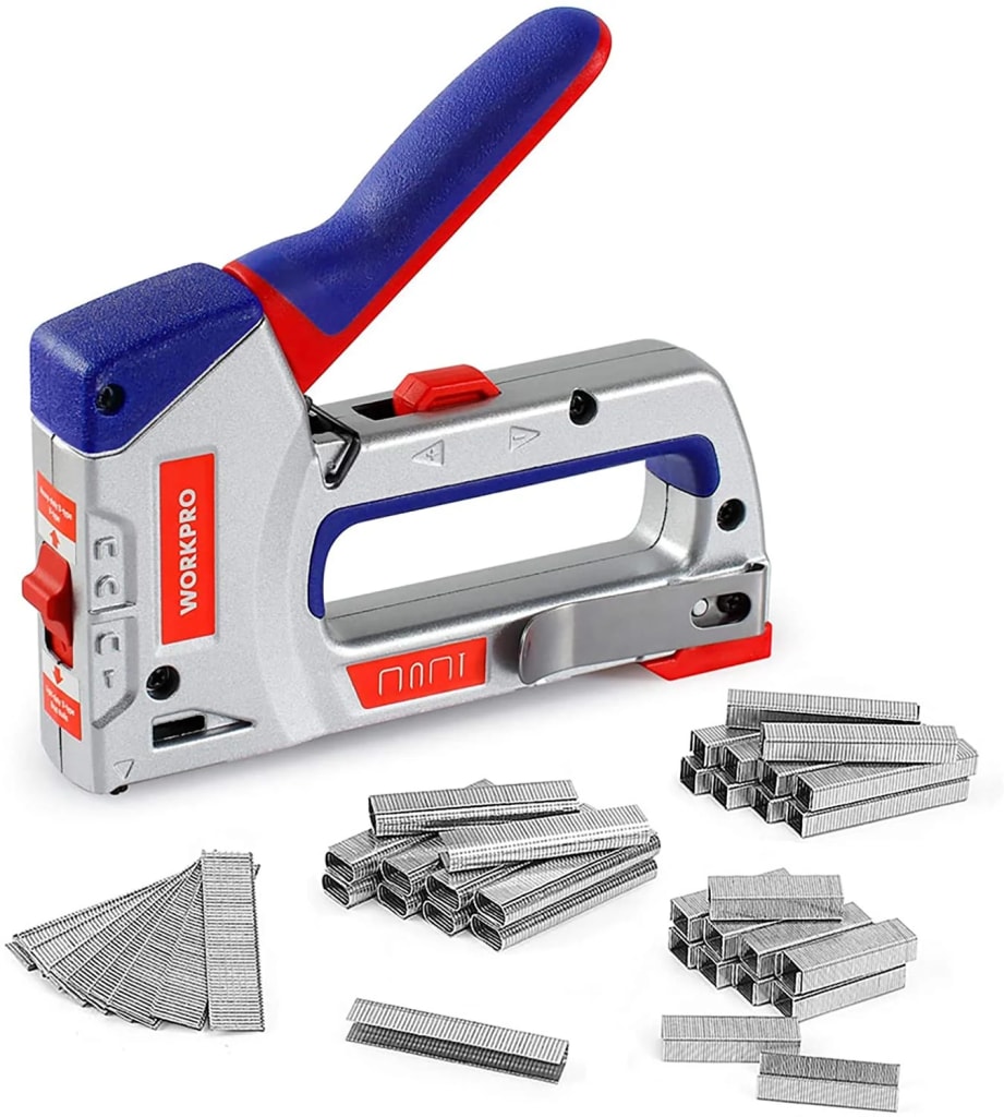 WorkPro Heavy Duty 4-in-1 Staple Gun Kit: $20 - W023020AX