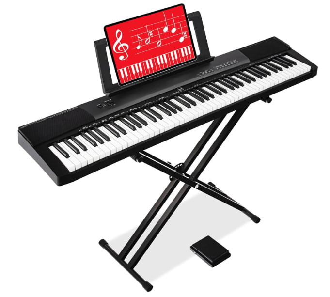 Best Choice Products 88-Key Full Size Digital Piano: $162 - SKY5484