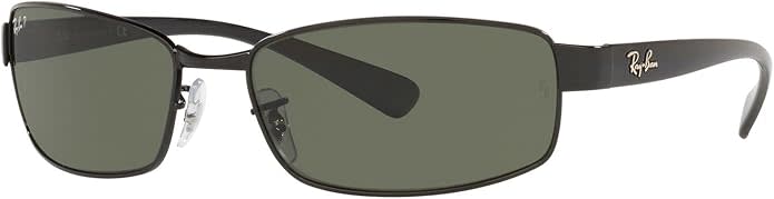 Ray-Ban Polarized Metal Rectangular Sunglasses: $70 - RB3364
