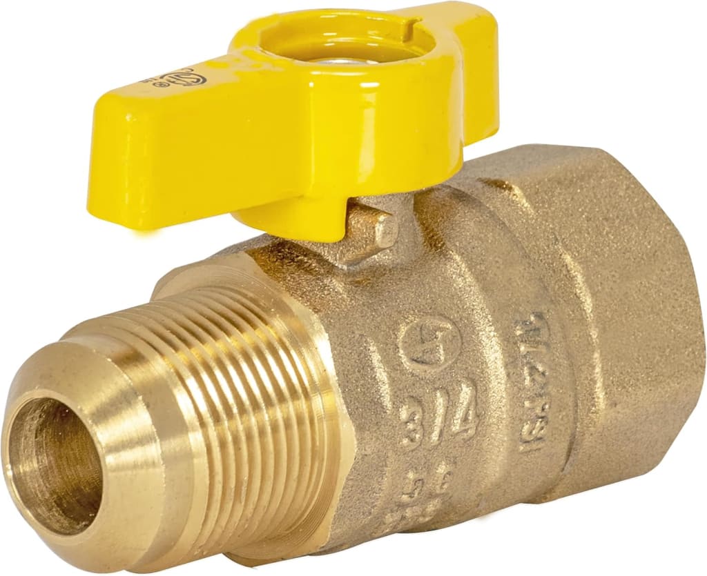Eastman 3/4 x 15/16 Inch Brass Gas Ball Valve: $4.99
