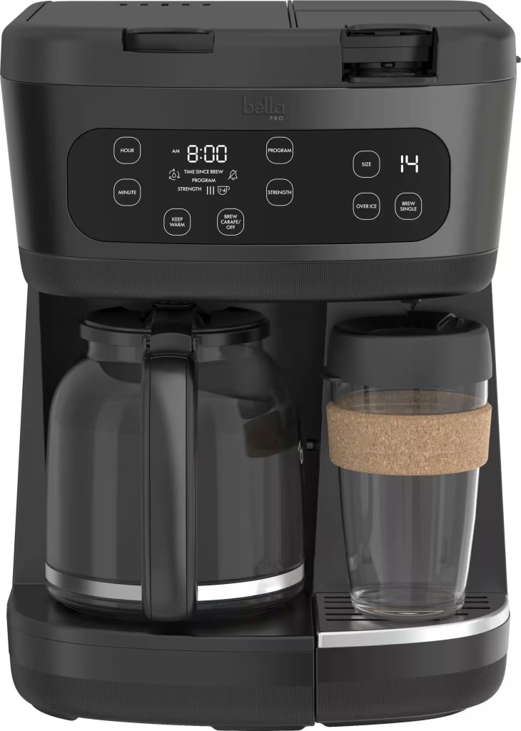 Bella Pro MultiBrew 12-Cup Drip & Single-Serve Coffee Maker: $59.99 - 90283