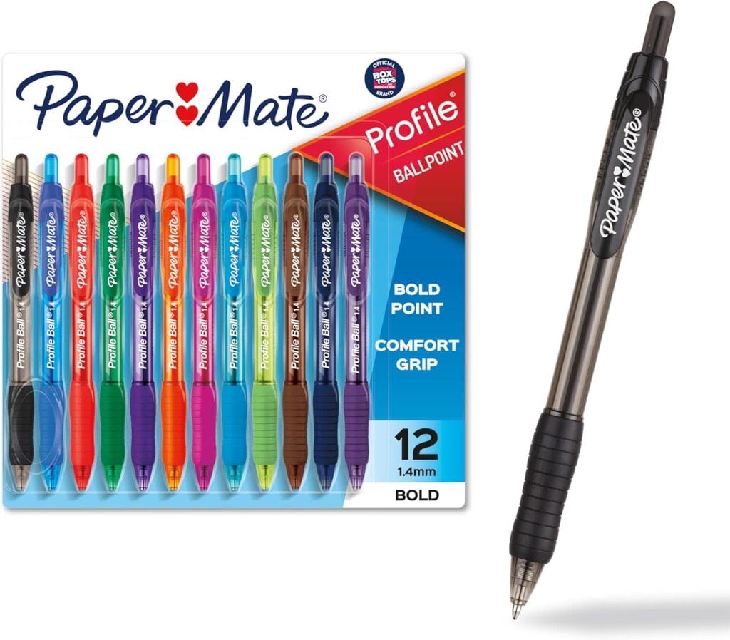 Paper Mate Profile Ballpoint Pens 12-Pack: $6.94 via Sub & Save - 1788863