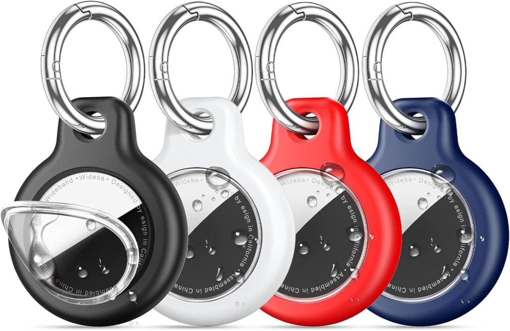 Waterproof Air Tag Keychain 4-Pack: $3.98