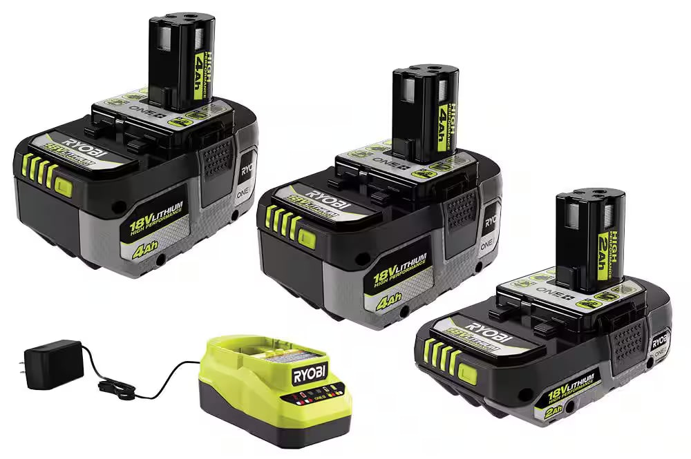 Ryobi 18V ONE+ 3-Battery Starter Pack: $159 w/ free tool worth up to $199 - PSK108SB