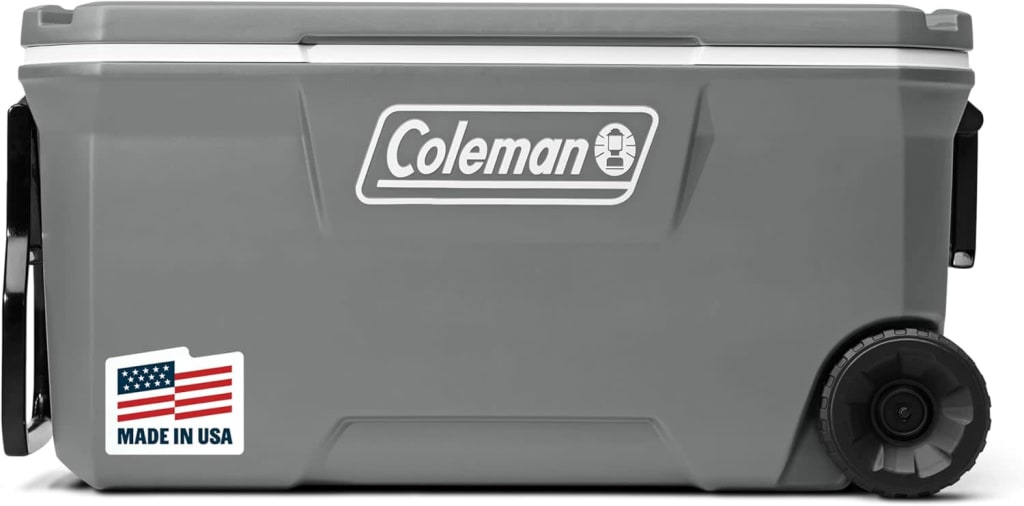 Coleman 100-Qt. Classic Series Insulated Portable Rolling Cooler: $82 w ...