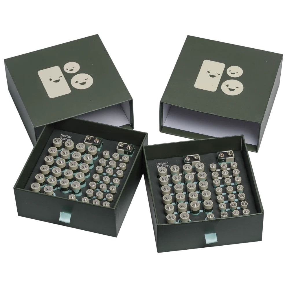 Better Battery Co. Alkaline Battery Variety 92-Pack: $30