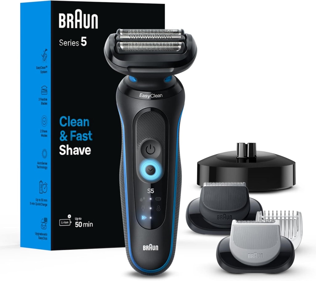 Braun Series 5 5150cs Wet/Dry Electric Shaver: $75 w/ Prime - 5762