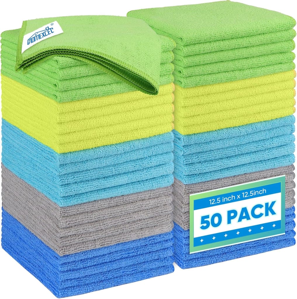 Homexcel Microfiber Cleaning Cloth 50-Pack: $14 via Sub. & Save