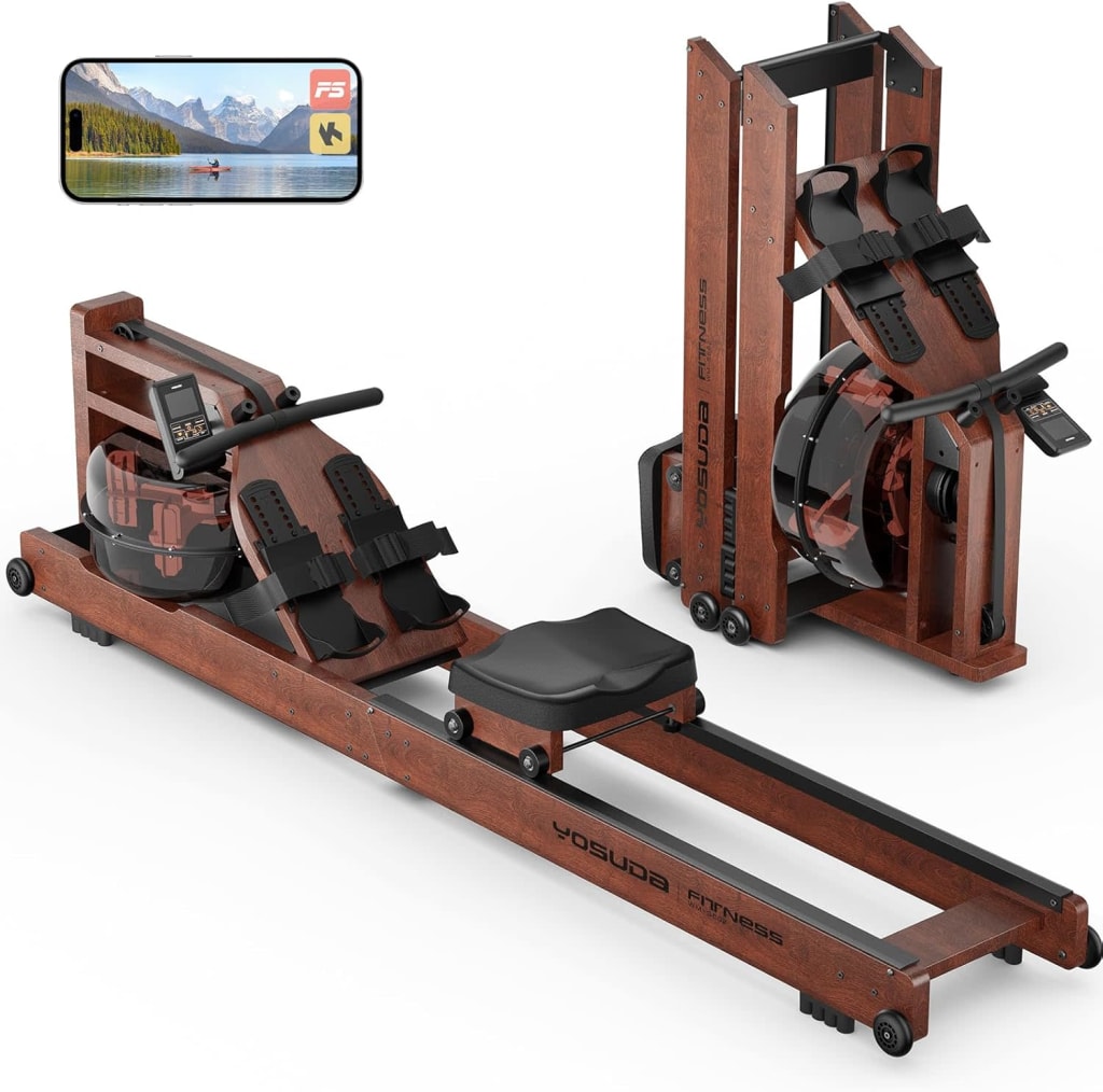 Yosuda Foldable Wood Water Rowing Machine: $310 - Water Rower