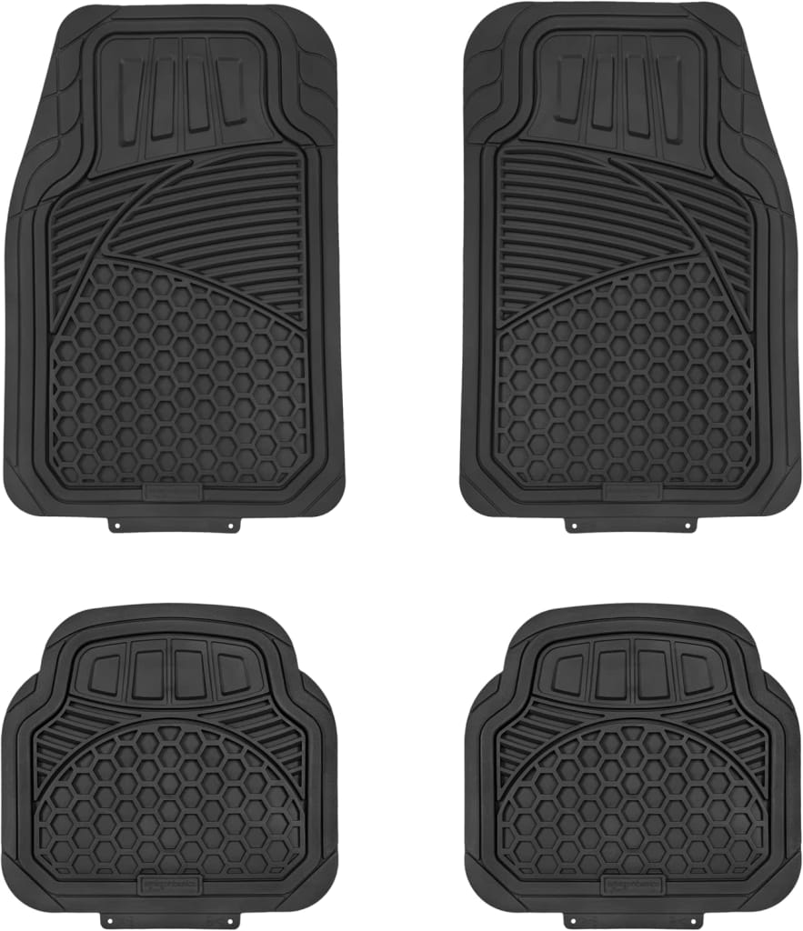 Amazon Basics Heavy Duty Car Floor Mat 4-Pack: $22 w/ Prime