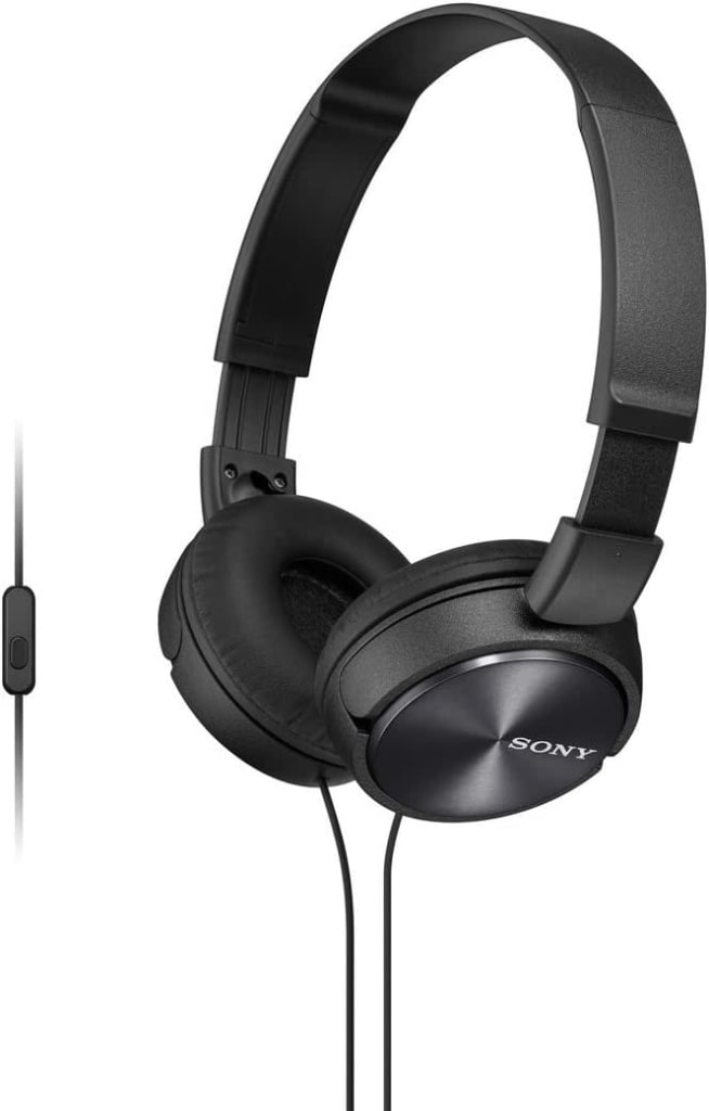 Sony MDR-ZX310AP ZX Series Wired On Ear Headphones: $20