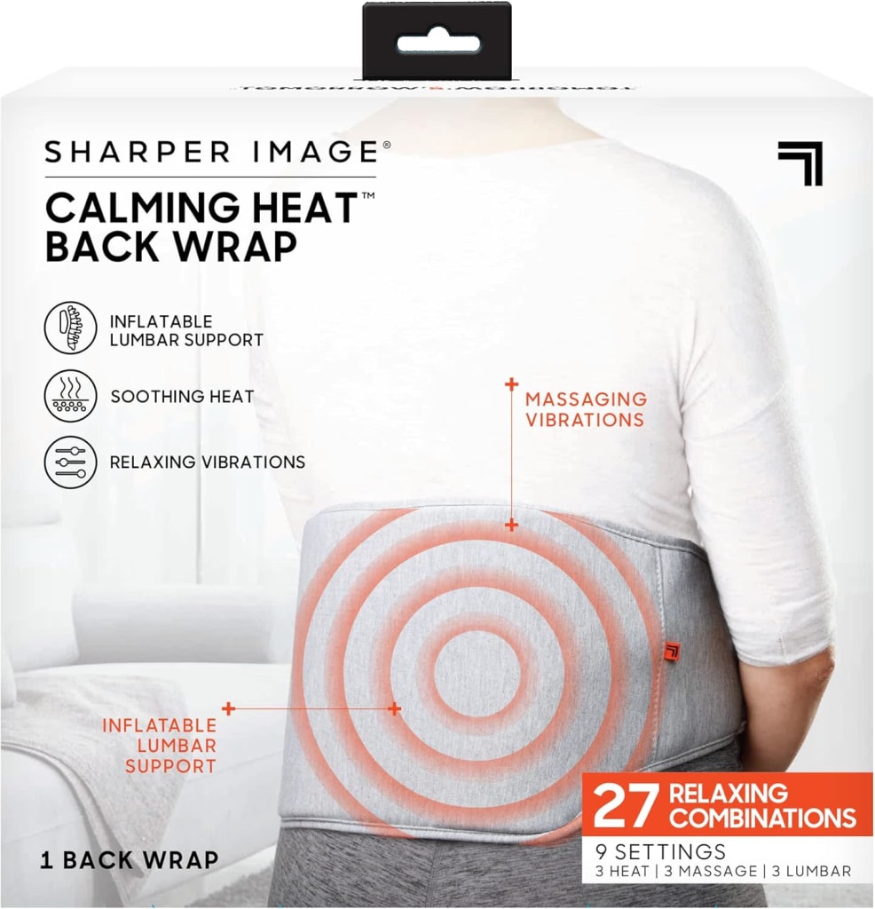 Sharper Image Calming Heat Back Wrap: $37