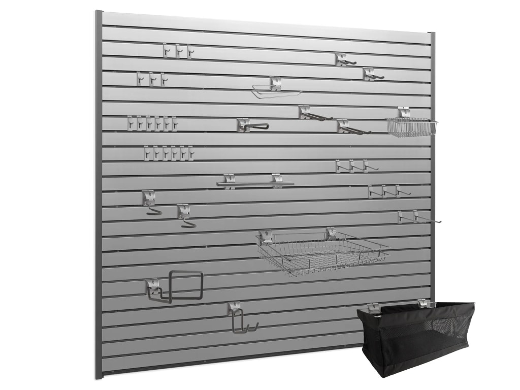 NewAge 40-Square Foot Slatwall and 40-Piece Accessory Kit: $350 - 51605