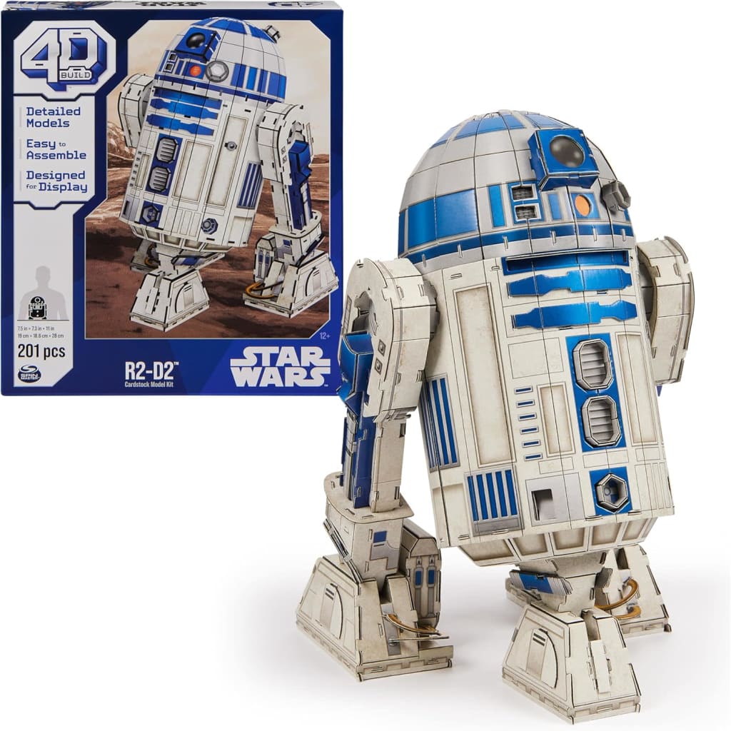 SpinMaster Spin Master 4D Build Star Wars R2-D2 201-Piece Kit: $7 ...