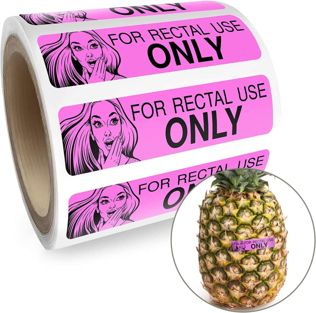 Rectal Use Only Stickers 200-Count Roll: $5.29