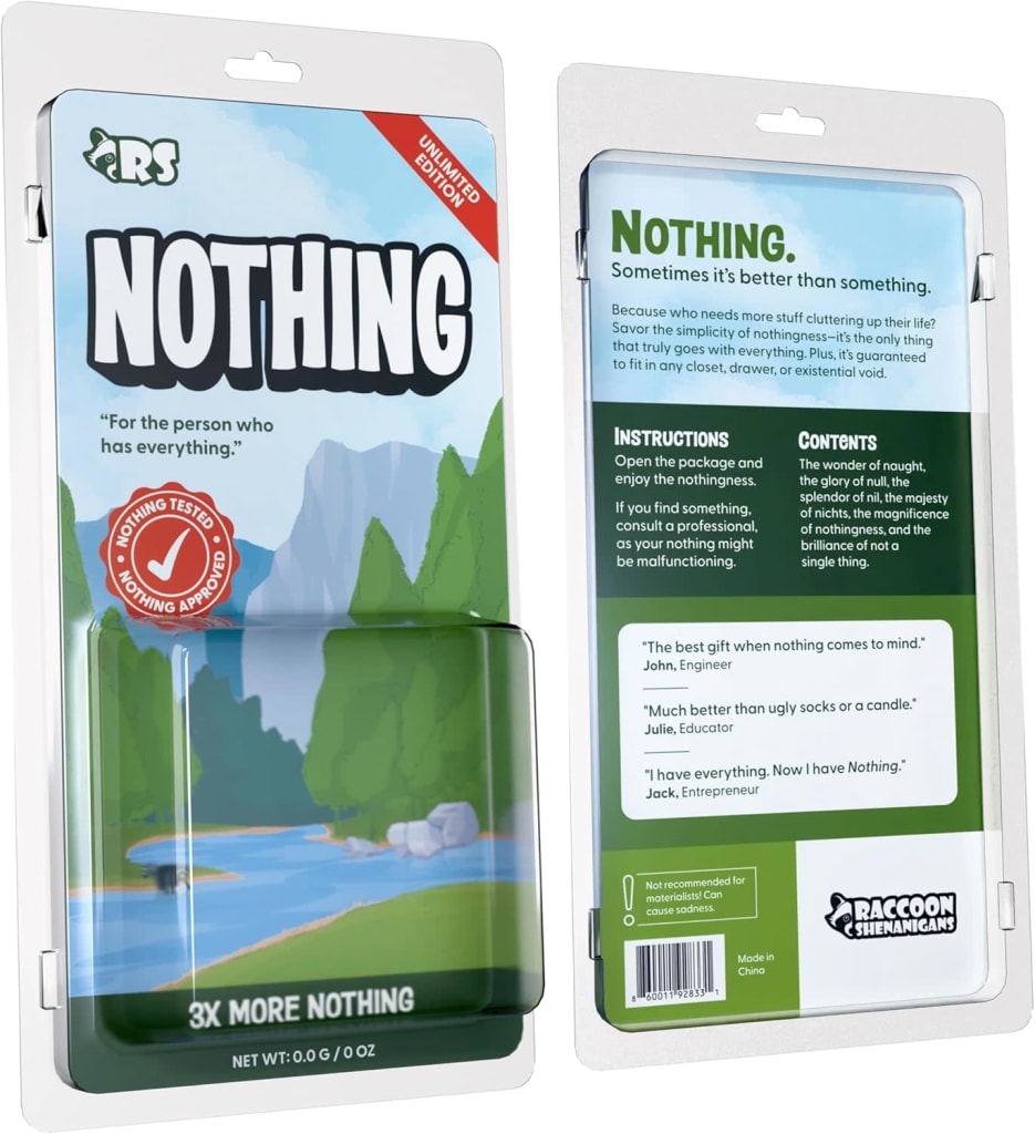 Nothing Gift: $9.99