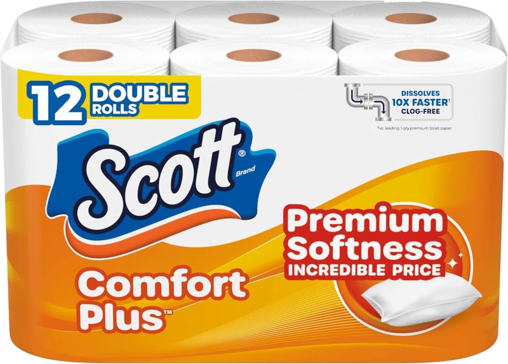 Scott Comfort Plus Double Roll Toilet Paper 12-Pack: $5.07 via Sub & Save