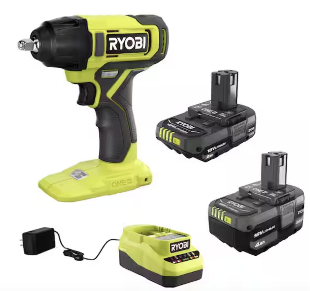 Ryobi ONE+ 18V Cordless Impact Driver Kit w/ 2 Batteries: $79