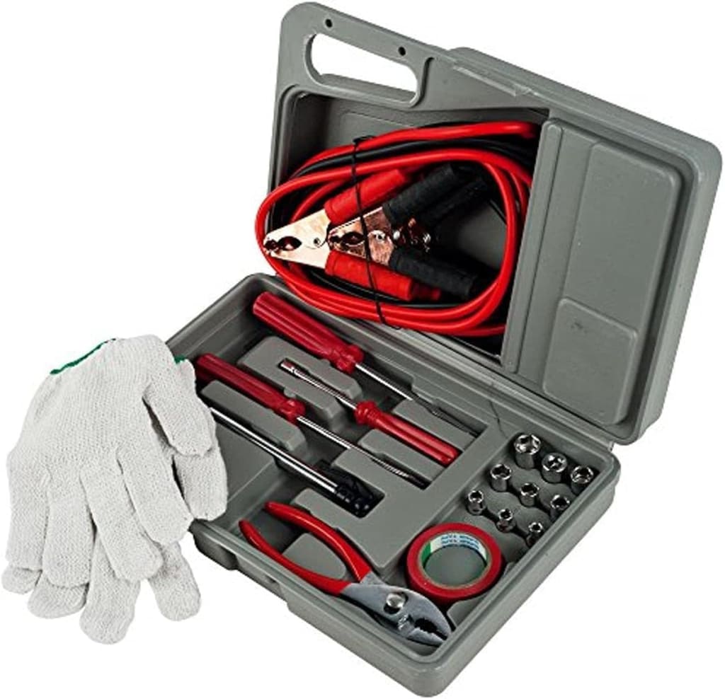 30-Piece Emergency Roadside Automobile Assistance Kit: $13