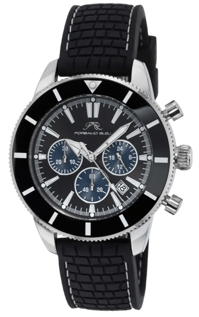 Porsamo Bleu Men's Brandon Silicone Strap Chronograph Watch: $300
