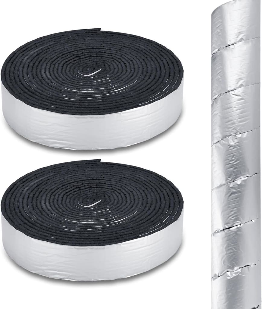 2" x 33ft Outdoor Pipe Insulation Wrap: $11