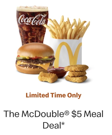 McDonald's $5 Meal Deal: $5