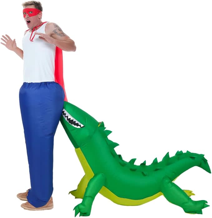 Inflatable Adult Biting Butt Costume: $13