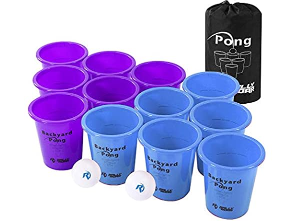 Rally and Roar Jumbo Tailgate Beer Pong Set: $18