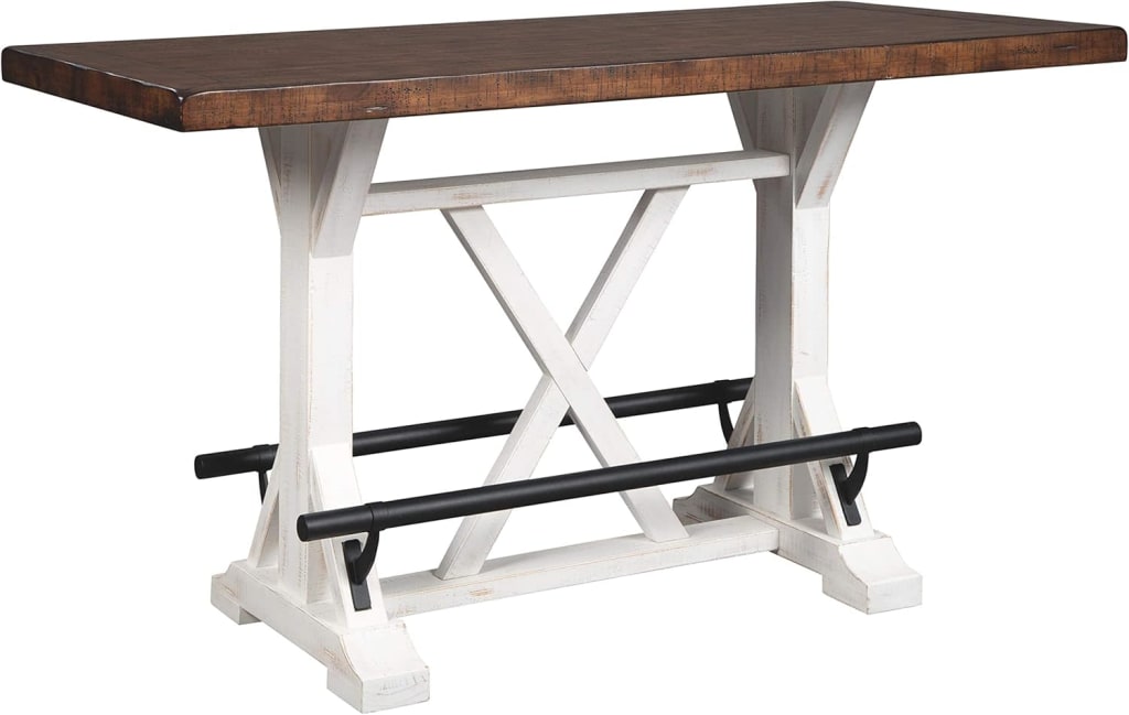 Signature Design by Ashley Valebeck Rustic Farmhouse Counter Height ...