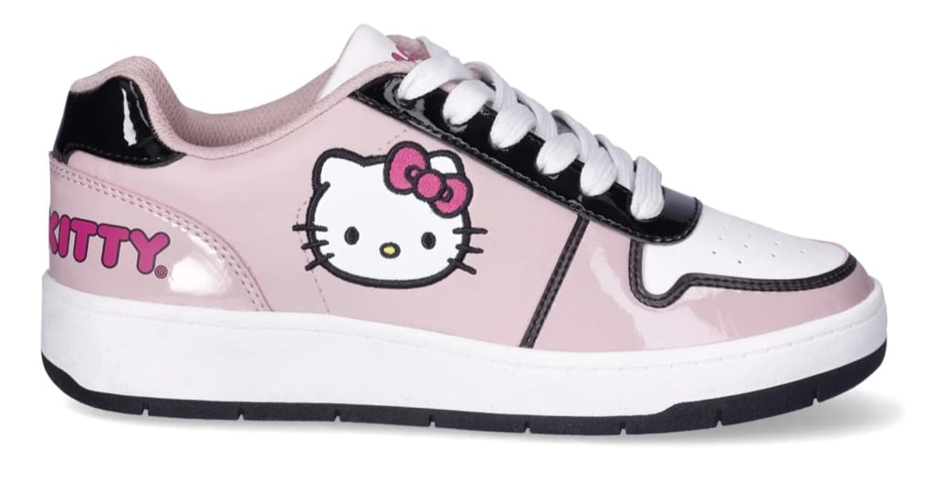 Hello Kitty by Sanrio Women's Pink Casual Court Sneakers: $5