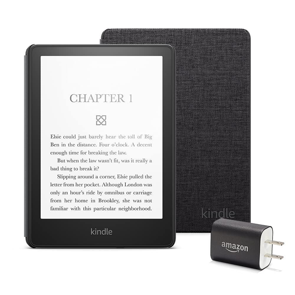 Kindle Paperwhite 16GB Essentials Bundle: $135 w/ Prime
