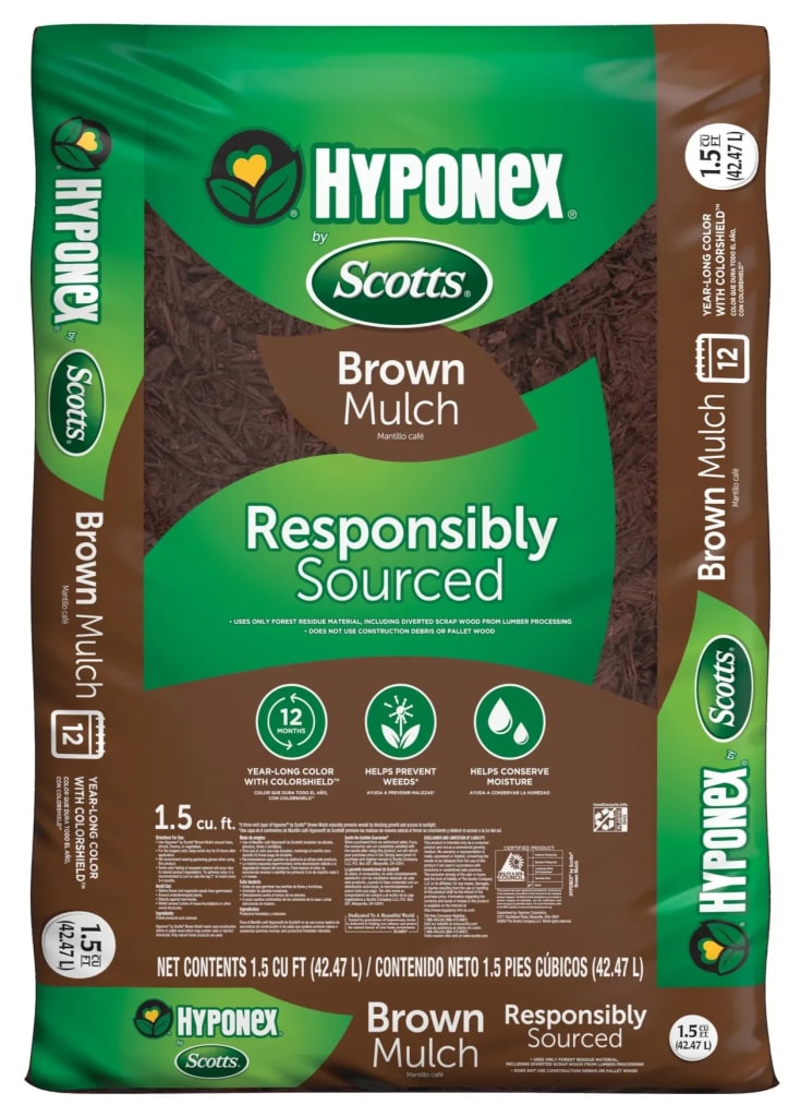 Hyponex by Scotts 1.5-Cu. Ft. Brown Mulch: $2