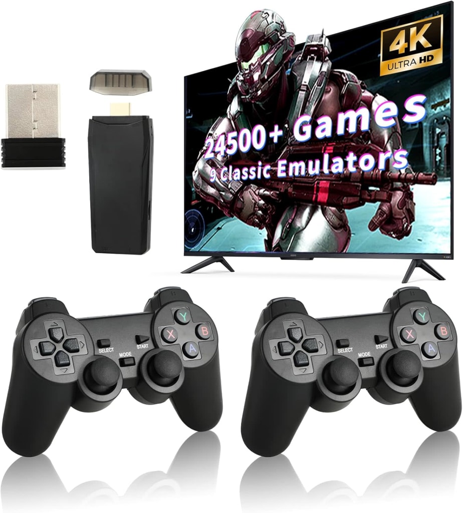 Retro 4K Plug-and-Play Console w/ Games: $29.49