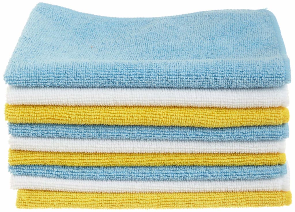 Amazon Basics 24-Pack Microfiber Cleaning Cloths: $8.98 via Sub & Save