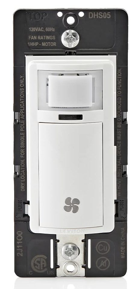 Leviton Humidity Sensor Switch for Bathroom Exhaust Fan for $23 w ...