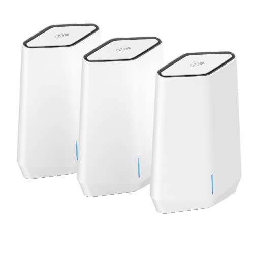 NETGEAR Orbi Pro WiFi 6 Tri-Band Mesh System (SXK50B3), Router + 2 ...