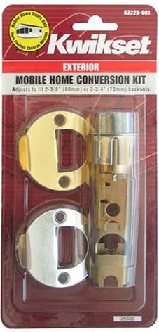 Kwikset Mobile Home Exterior Conversion Kit for $5 - 83228-001