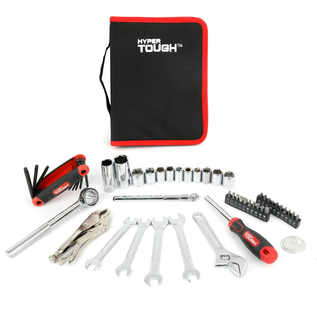 Hyper Tough 51-Piece Mechanic's Tool Kit for $22 - 4376V