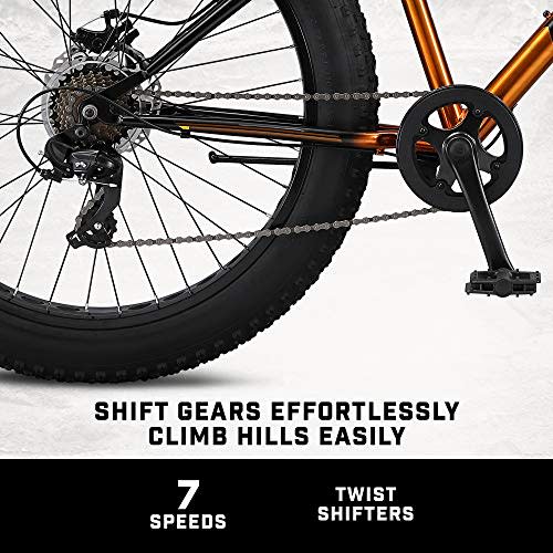 Mongoose Argus ST Adult Fat Tire Mountain Bike, 26-Inch Wheels, Medium ...