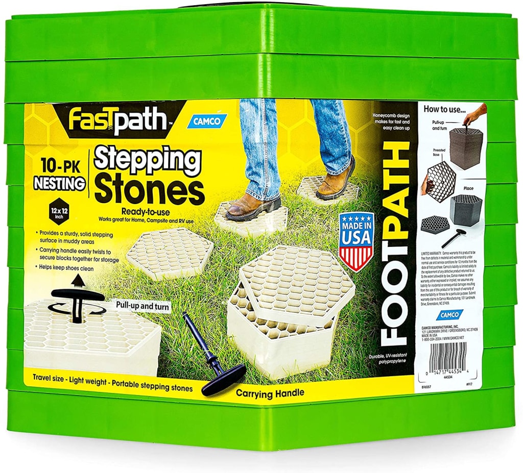 Camco FastPath Portable Stepping Stones 10-Pack for $37 - 44533 Camco FastPath Portable Stepping Stones 10-Pack for $37 - 44533