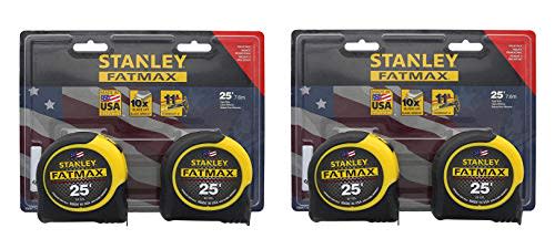 Stanley Consumer Tools FMHT74038 25' Fatmax Tape Measure, 2 Tape ...