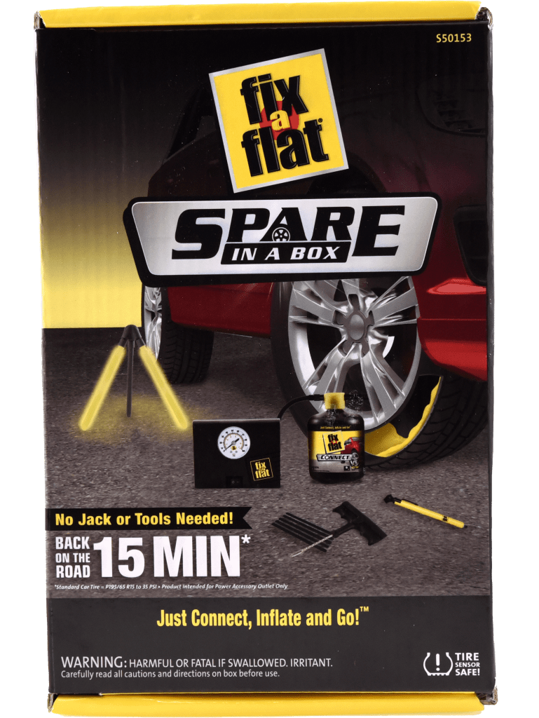 Fix-a-Flat Spare in Box Tire Repair Kit for $15 - S50153