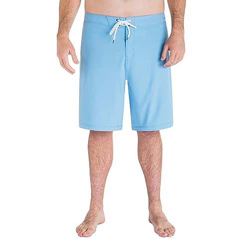 Hurley Men's Big & Tall Phantom One and Only Solid Board Shorts, Unity ...
